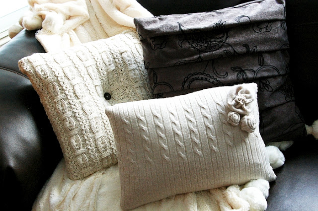 DIY Sweater Pillow - A Cultivated Nest