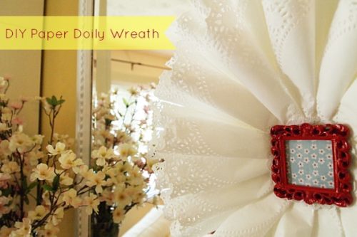 DIY Paper Doily Wreath - A Cultivated Nest