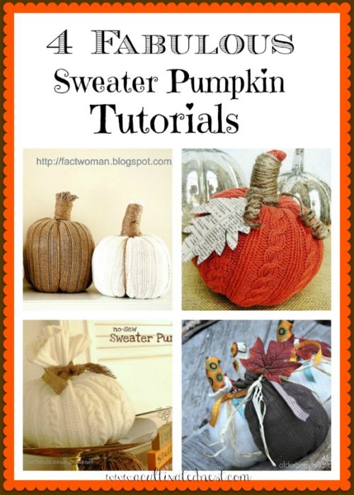 DIY Sweater Pumpkins