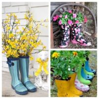 15 Adorable Rain Boot Planter Ideas- A Cultivated Nest