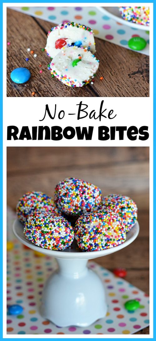 No-Bake Rainbow Bites Dessert