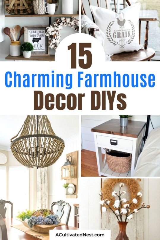 24 Charming Rustic Farmhouse DIY Projects - A Cultivated Nest