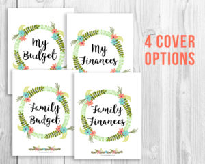 Organize Your Finances- Printable Budget Binder- Floral- A Cultivated Nest