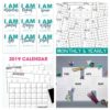 12 Free Printable 2019 Calendars- A Cultivated Nest