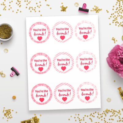 You're the Bomb- Bath Bomb Tags Printable- A Cultivated Nest