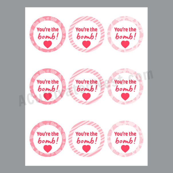 You're the Bomb- Bath Bomb Tags Printable- A Cultivated Nest