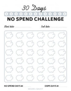15 Free Printable Savings Trackers- A Cultivated Nest