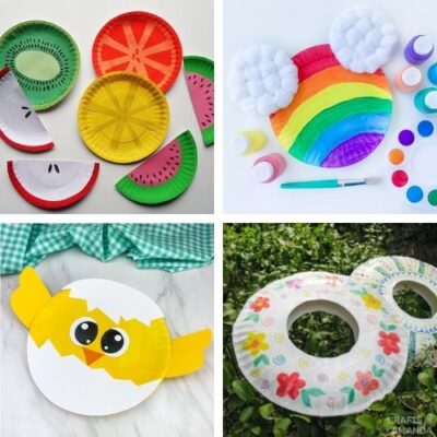 20 Cute Spring Paper Plate Kids Crafts- A Cultivated Nest