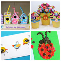 20 Summer Button Crafts for Kids- A Cultivated Nest