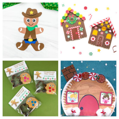 24 Fun Gingerbread Kids Crafts for Christmas- A Cultivated Nest