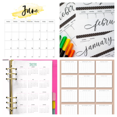 24 Free Printable 2023 Calendars- A Cultivated Nest