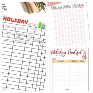 8 Free Printable Holiday Budget Planners- A Cultivated Nest