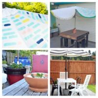 16 Pretty Patio Umbrella DIY Projects- A Cultivated Nest