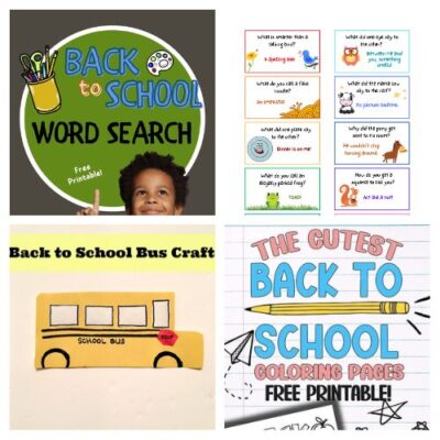 32 Fun Back-to-School Kids Activities- A Cultivated Nest