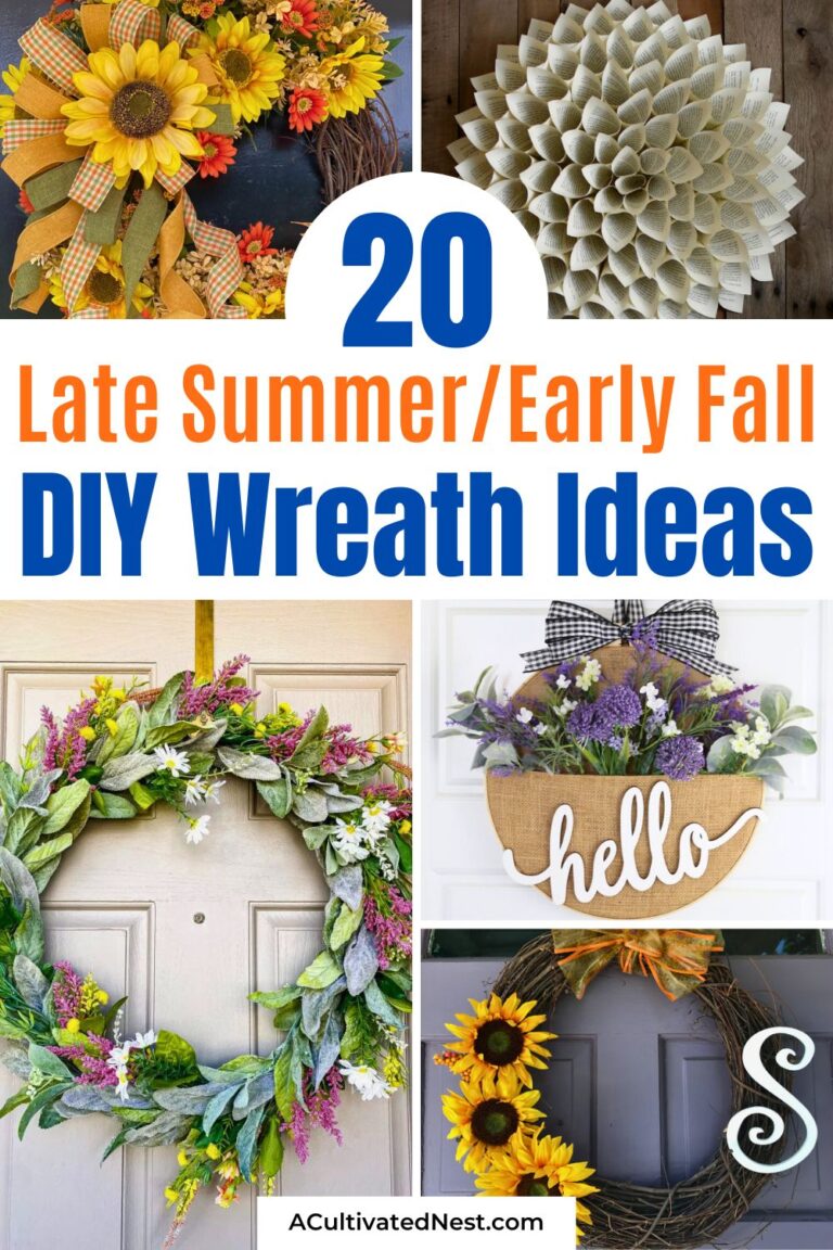 20 Beautiful Late Summer DIY Wreaths- A Cultivated Nest