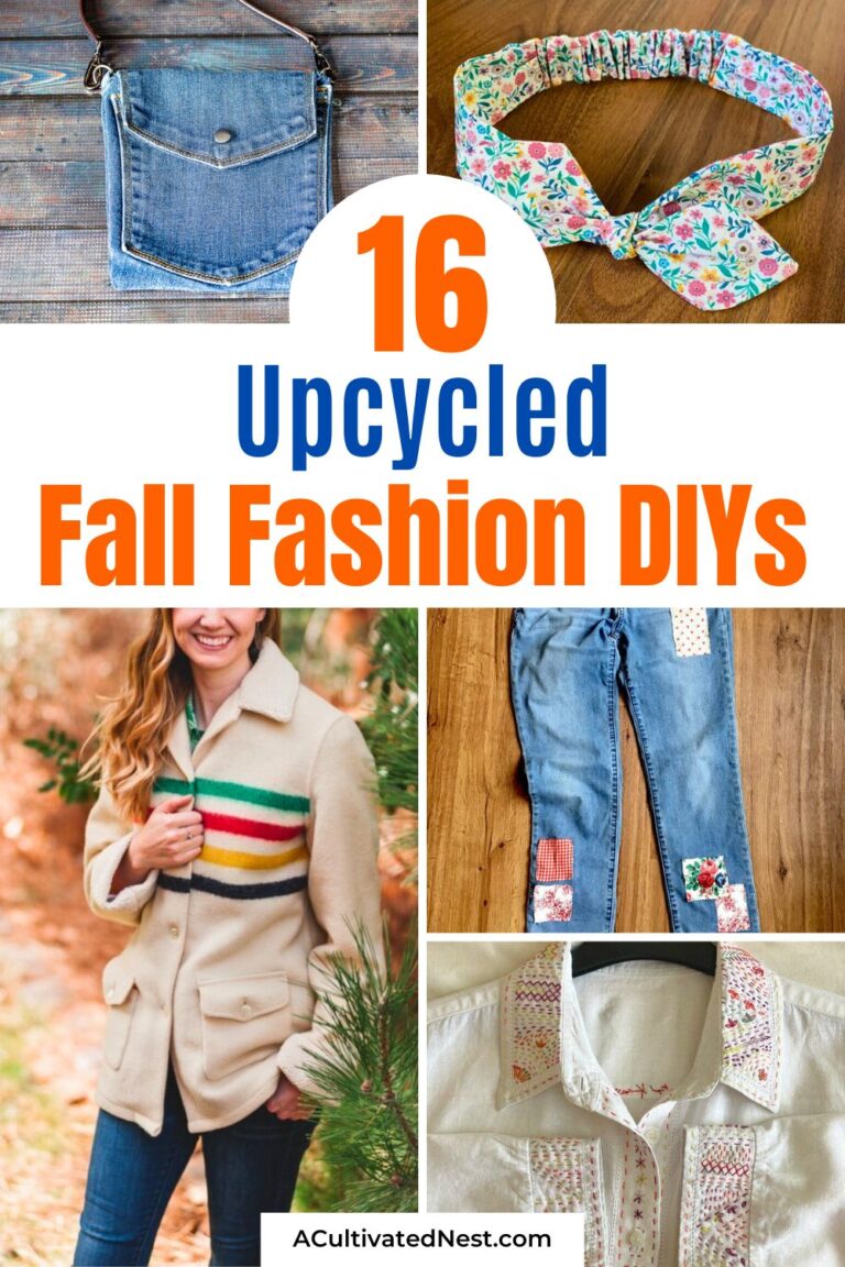 16 Upcycled Fall Fashion DIYs- A Cultivated Nest