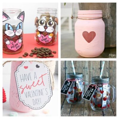 16 Valentine’s Day-Themed Mason Jar Crafts- A Cultivated Nest