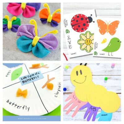 40 Spring Butterfly + Bug Crafts Kids Will Love- A Cultivated Nest