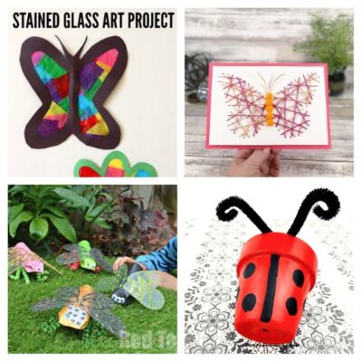 40 Spring Butterfly + Bug Crafts Kids Will Love- A Cultivated Nest