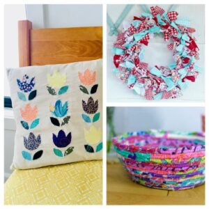 16 Ideas for Upcycling Fabrics into Spring Decor- A Cultivated Nest