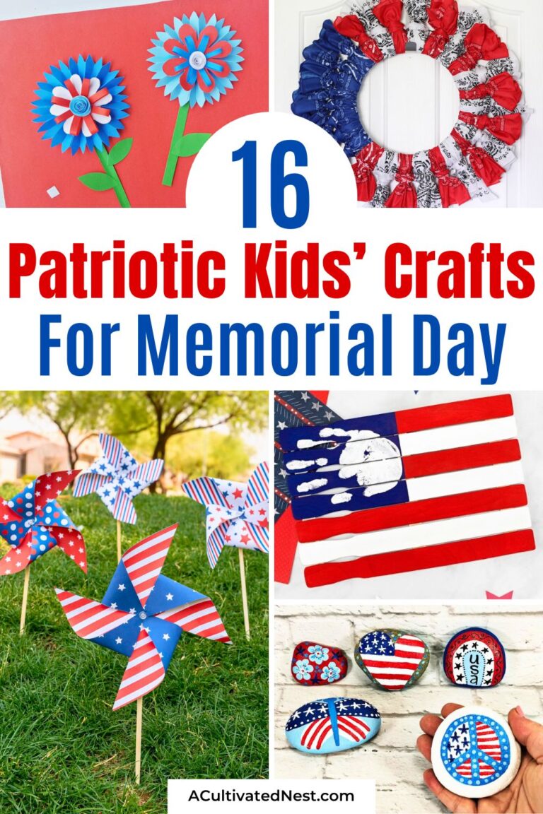 16 Patriotic Diy Kids Crafts For Memorial Day A Cultivated Nest