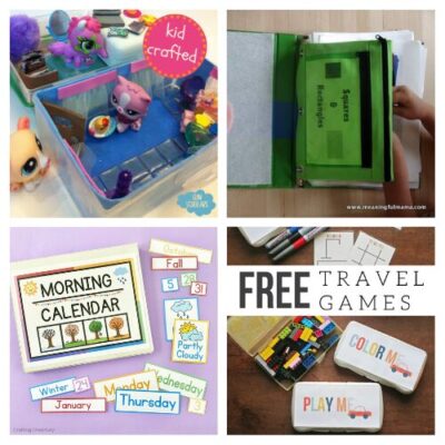 16 DIY Travel Toys to Keep Kids Busy- A Cultivated nest