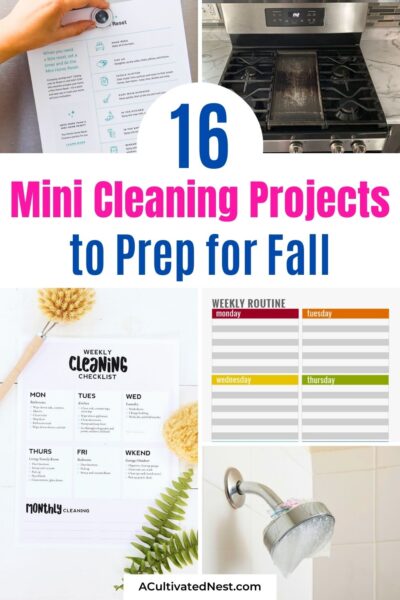16 Mini Cleaning Projects to Do Before Fall- A Cultivated Nest