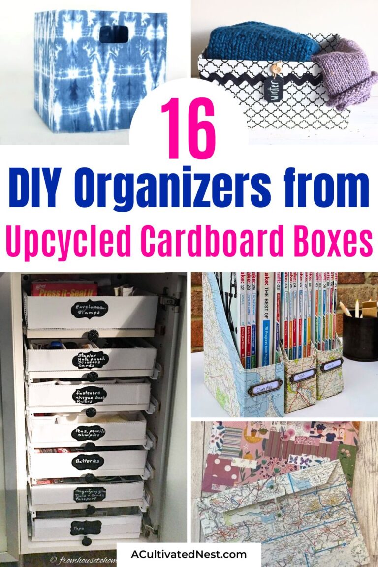 16 Easy DIY Organizers Made from Cardboard and Cereal Boxes