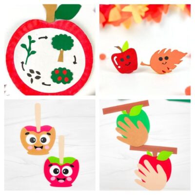 24 Fun Fall Apple Crafts for Kids- A Cultivated Nest