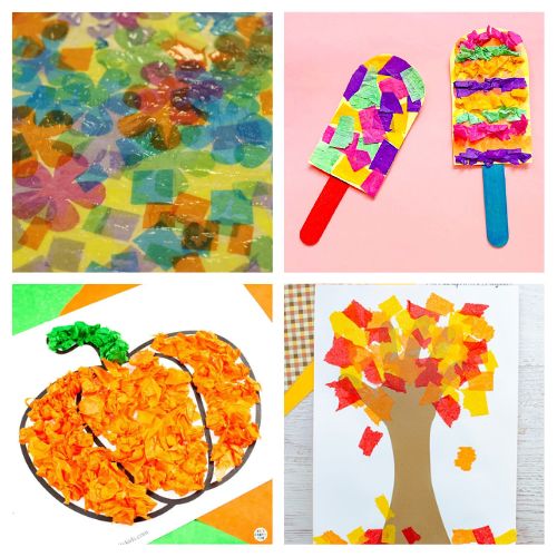 28 Fun and Creative Tissue Paper Kids Crafts- A Cultivated Nest